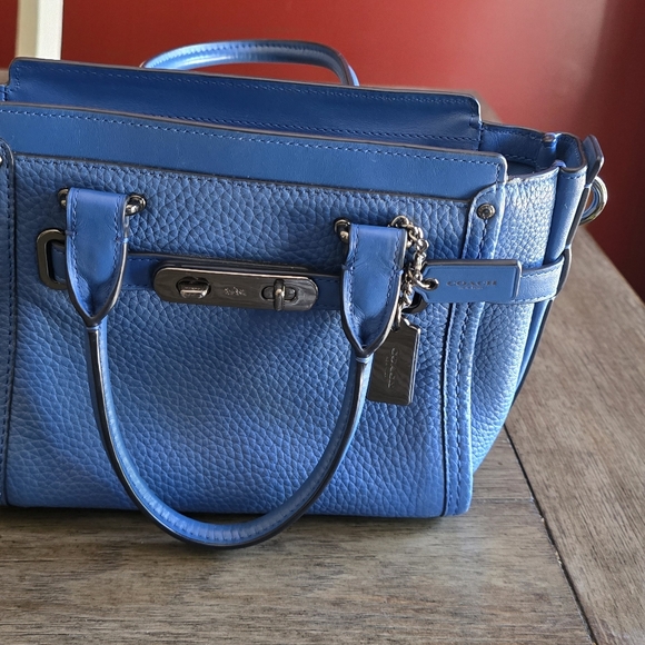 Coach | Bags | Coach Small Blue Purse | Poshmark